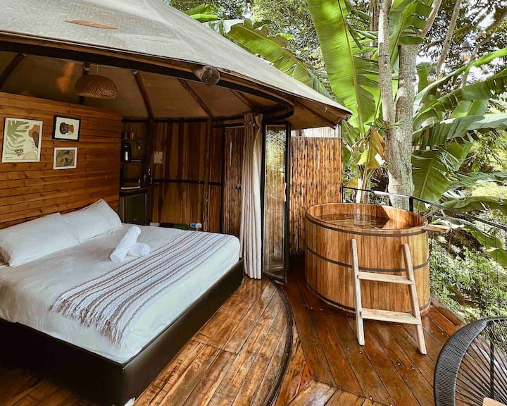 Casa En El áRbol/ Tina Caliente/ 20 Min Bmanga - Bucaramanga