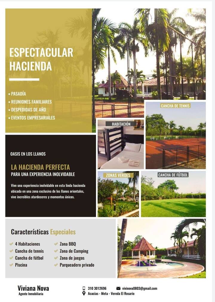 Espectacular Quinta De Descanso En El Llano. - Acacias