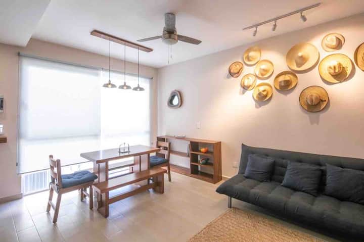 Quiet Bright 1bd Wifi Parking Pool At Rooftop - Playa del Carmen