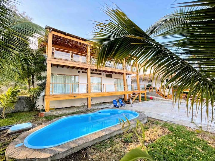 Hermosa Casa De Playa | Piscina Privada - Organos