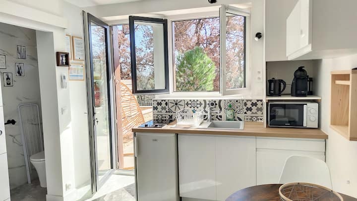 Studio Terrasse "L'ouille" Vue Sur Le Parc Nature - Argelès-sur-Mer