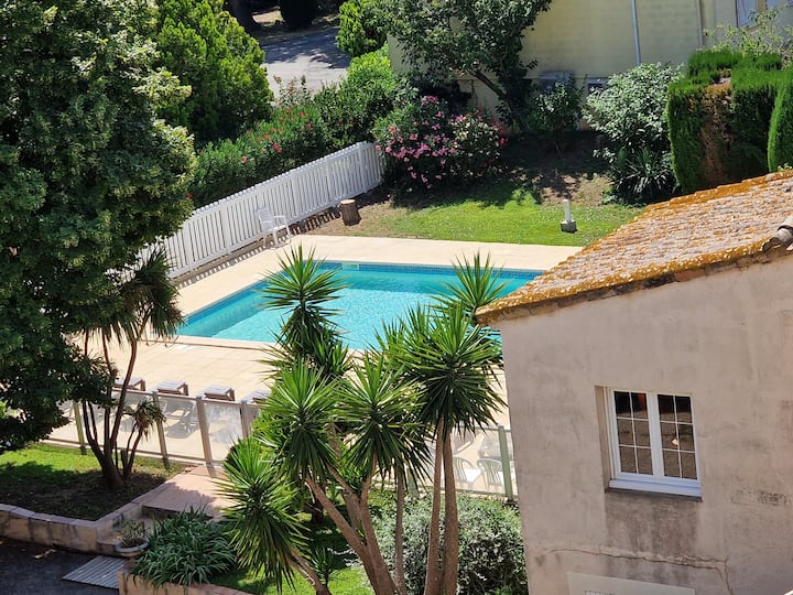 Joli Appartement Le Pigeonnier Meublé Dans Domaine - Valras-Plage