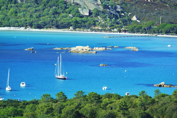 T3-2chambres, Tt Confort, Vue Mer, Plage,free Wifi - Porto-Vecchio