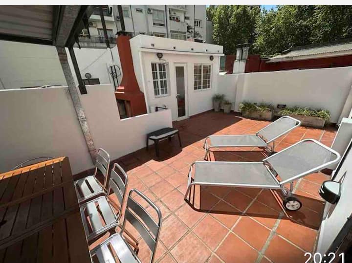 Terrace, Grill And Peace In A Great Neighborhood - Buenos Aires