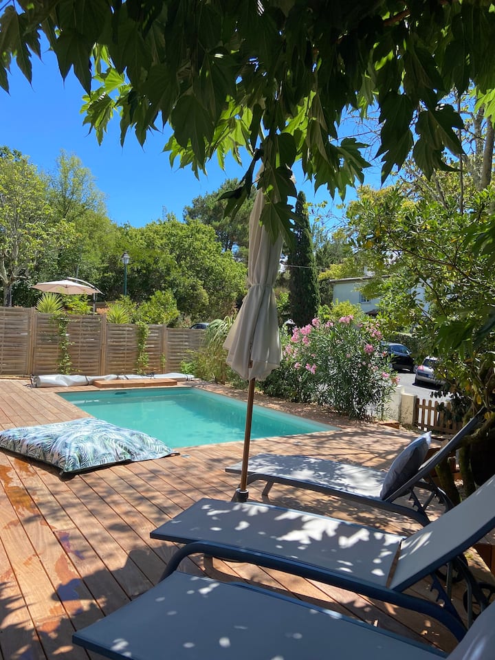 Villa Climatisée Avec Piscine - 12 Personnes - Arcachón