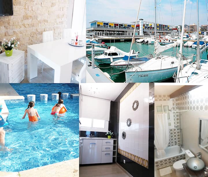 Apartamentos Lorena I A Con Piscina Y A.acond. - Cunit