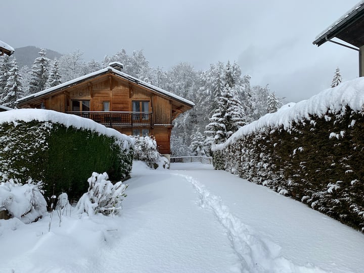 Chalet Du Coeur, Vue Mont Blanc, Cosy Et Spacieux - Combloux