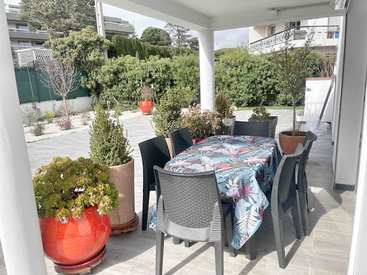 3p Rénové,bas De Villa,parking,clim,jardin Partagé - Saint-Laurent-du-Var