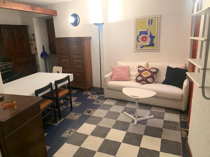 Bilocale Grotta Con Giardino E Solarium - Courmayeur