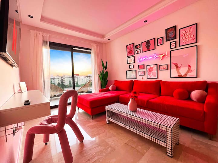 Romantic Sunny Flat With View - Free Parking - Casablanca