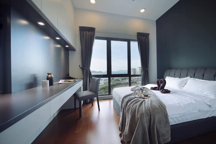 Littlehoot 6# Imago 3 Bed亚庇市中心3室一厅超级无敌海景房#오션뷰 아파트 - Kota Kinabalu