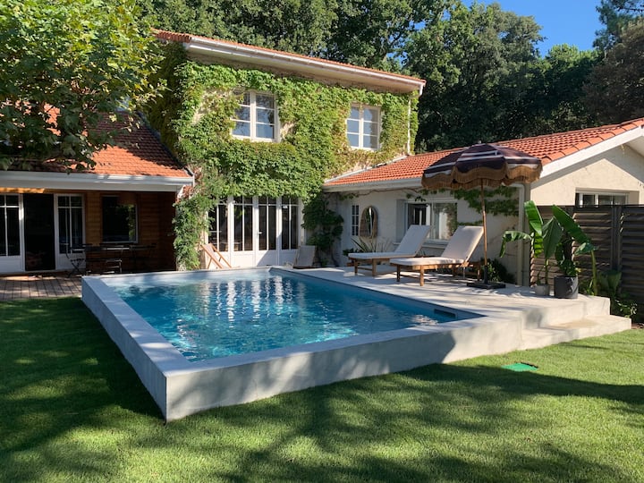 Maison De Famille Avec Piscine - Lacanau Océan