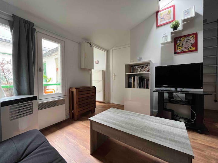 Paris Centre! Studio Calme Et Equipé - Batignolles