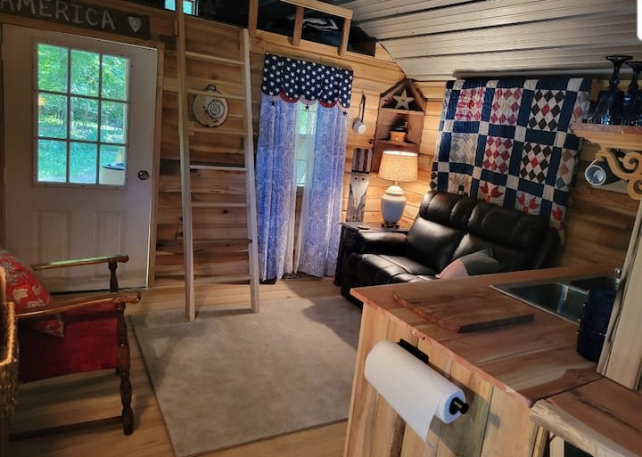 #3-magazine Featured! Quiet Patriotic Cabin By Crk - Mousetail Landing State Park, Linden