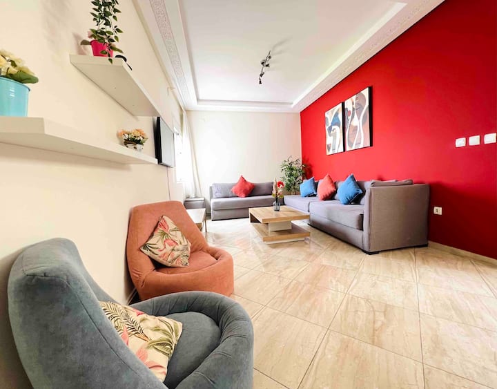 Appartement Lumineux Avec Vue Sur Mer Panoramique - Rabat
