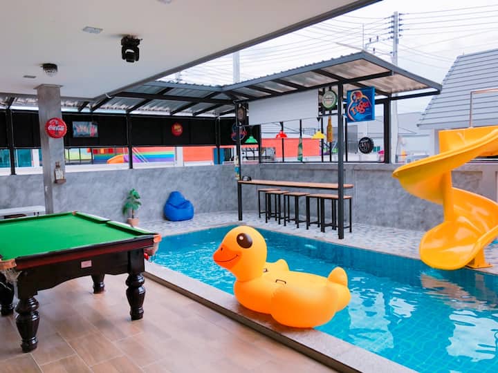 บ้านพักชะอำ 4u Pool Villa (3 Bedroom) - Cha-am