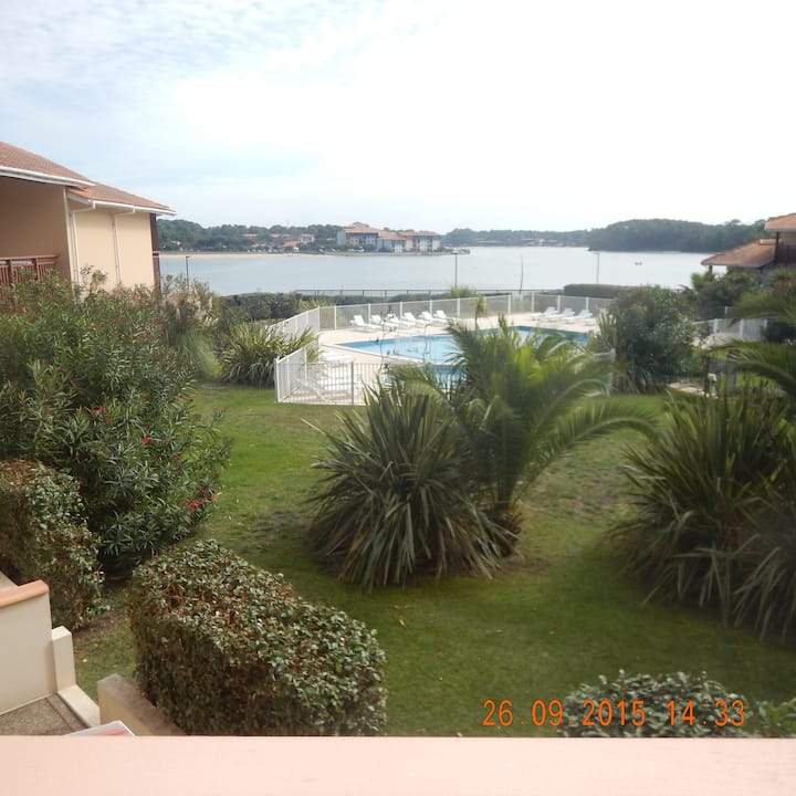 T2 Cabine Avec Vue Sur Le Lac  Avec Piscine - Vieux-Boucau-les-Bains