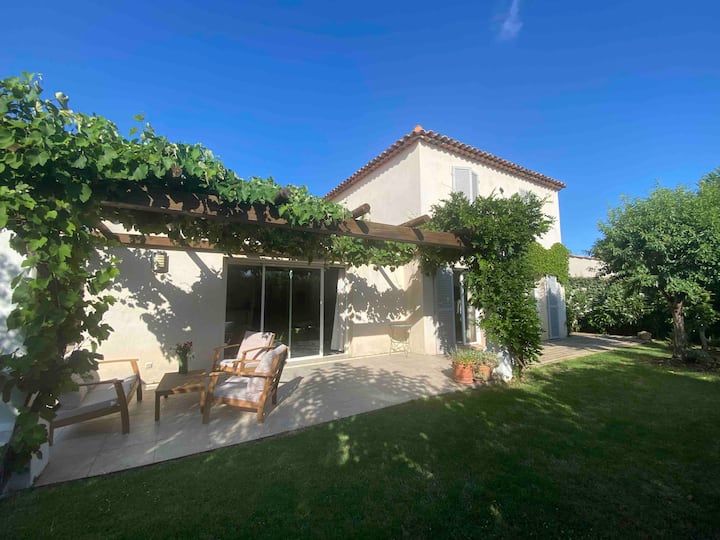 Chambre Calme, Climatisée, à L' éTage De La Villa - Grimaud