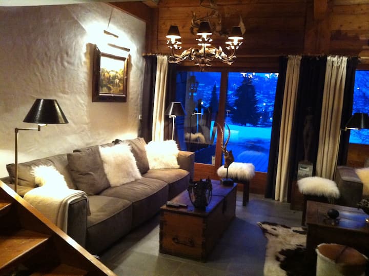 Chalet Appart Vue Imprenable Sur Village De Megeve - Combloux