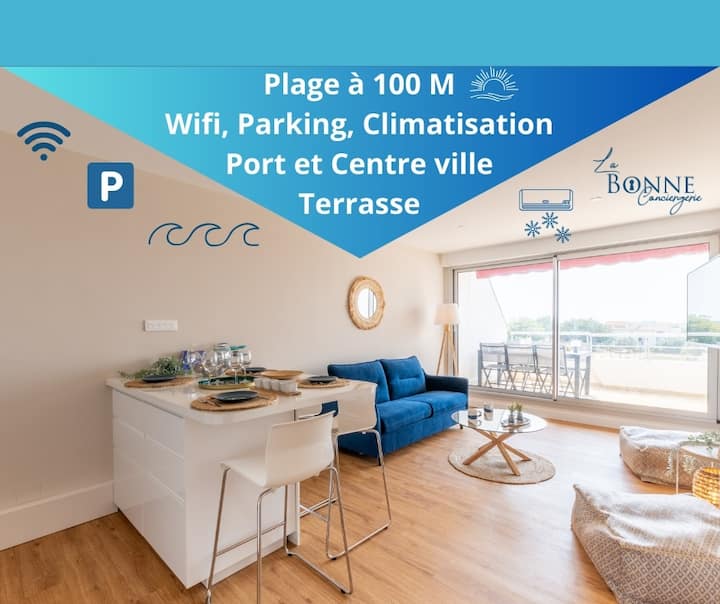 🌅La Brise Marine🌅 Climatisation 🅿️Mer à 2 Min - Mauguio