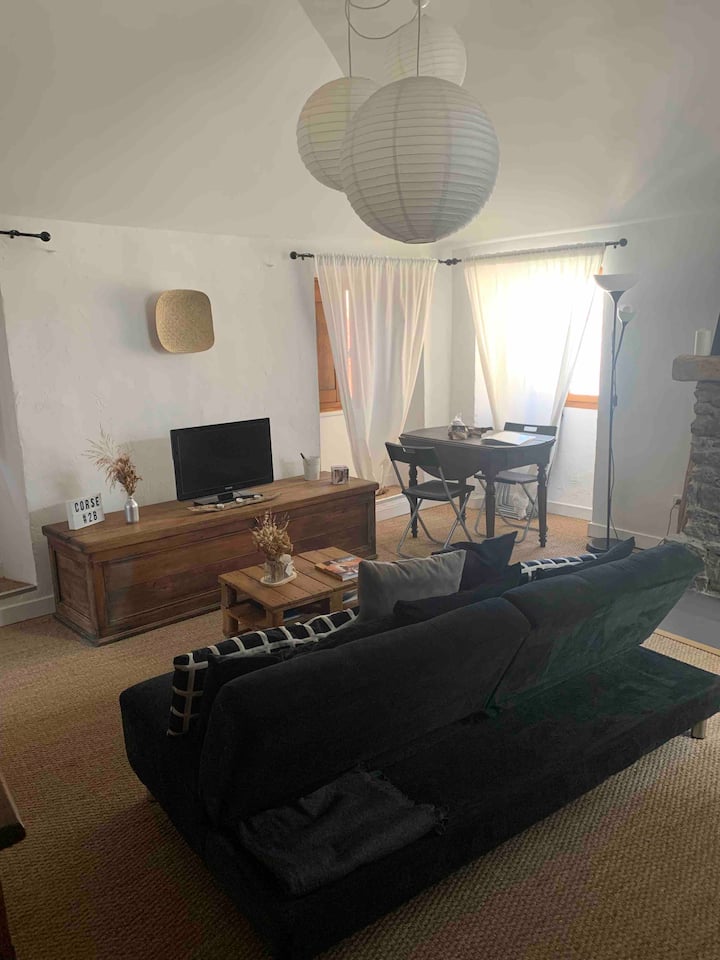 T3 Cosy Au Cœur Du Village - Forêt de Bonifatu