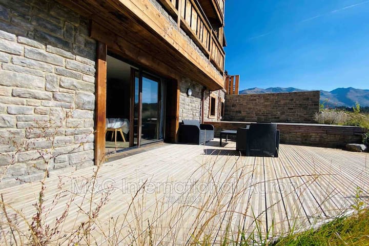Auron - T4, Terrasse, Vue Montagne, Piscine - Auron