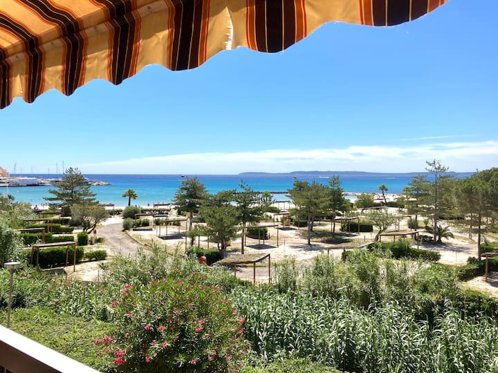 Studio Pieds Ds L'eau, Vue Mer, Plein Sud,parking. - Bormes-les-Mimosas