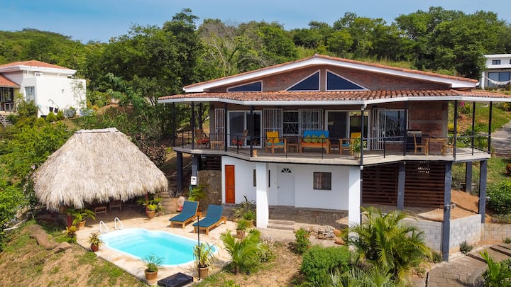 Fantastic Sunsets W Pool - 4 Bdrms, Wi-fi, Ac - San Juan del Sur
