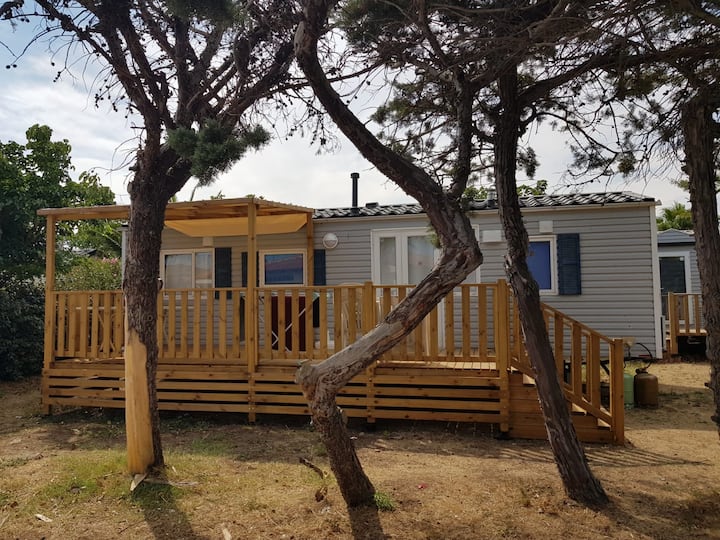 Mobil Home Climatisé 2ch 5pers - Port-la-Nouvelle