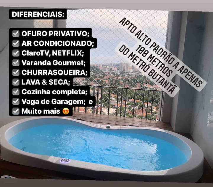 Ap61m2 | 2 Dorm, 2 Wc, Ofurô, Ps5, Ar, Vaga, Metrô - São Paulo
