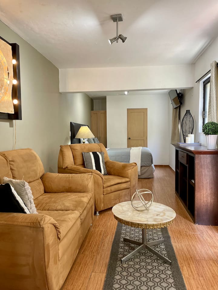 V6*el Mejor Loft*patio Con Sombrilla*cocineta* - Santiago de Querétaro