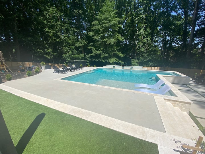 Boho Home & Resort Pool In Charlotte For 4-8ppl - Charlotte, NC