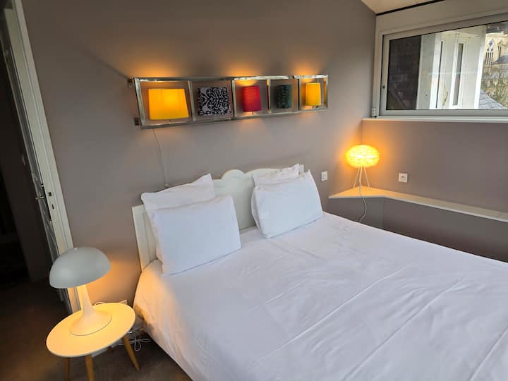 Chambre / Meublé 7 Avec Vue 180°sur Cathédrale - Bayeux