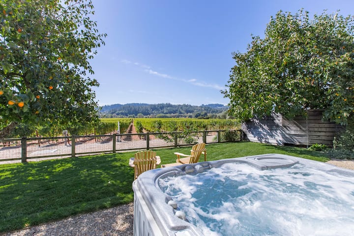 Spectacular Vineyard View!! Spa, Close To Plaza! - Healdsburg, CA