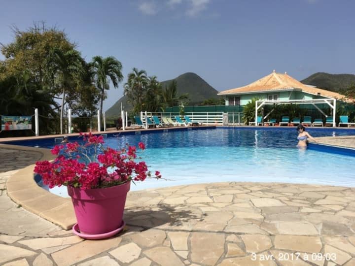 Calypso,bel Appart:jardin,piscine+plage10´à Pied - Martinique
