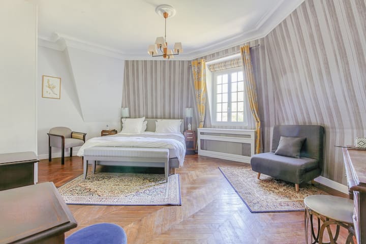 Chambre Luxueuse Dans Château Sur Vaste Domaine - Gournay-en-Bray