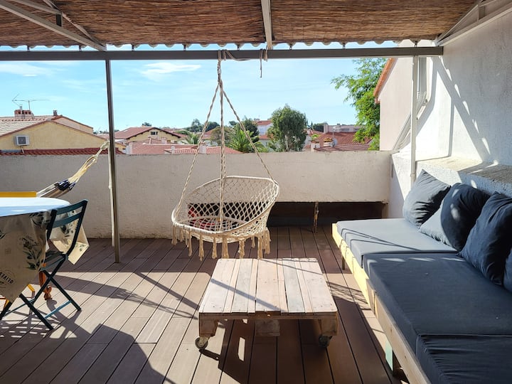 Appartement Roof Top / Terrasse Couverte 30 M2 - Saint-Cyprien