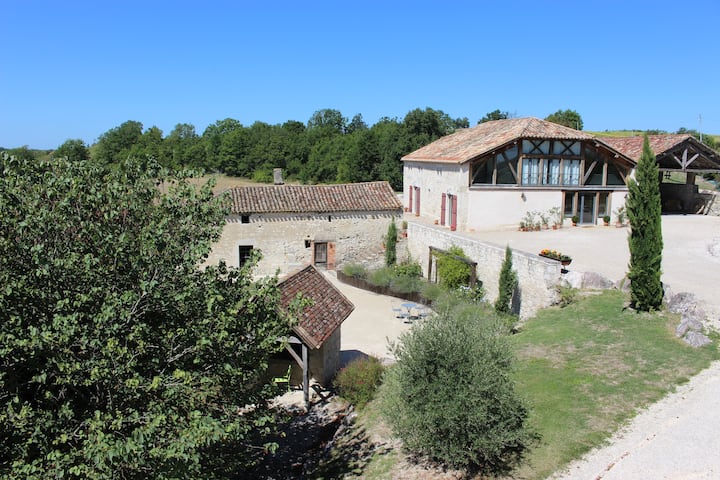 Quercy, Magnifique Grange Restaurée 3 éToiles - Occitanie