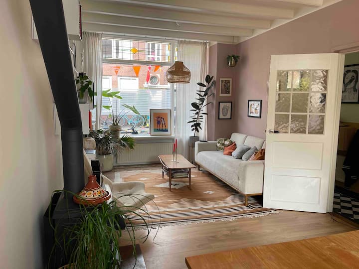 Stylish 3-story House With Garden And  Fireplace - Haarlem