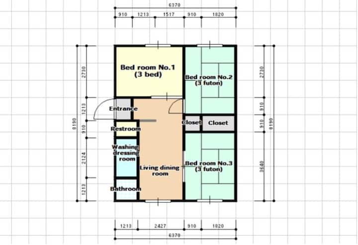 Whole Space Rental/max 8 Stay/parking Free/sakai - 泉大津市