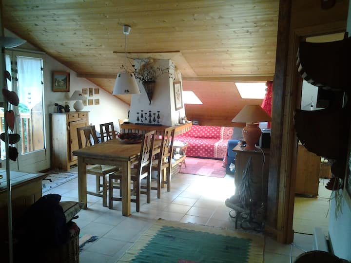 Délicieux Loft Dans Chalet Savoyard - Près Pistes - Megève