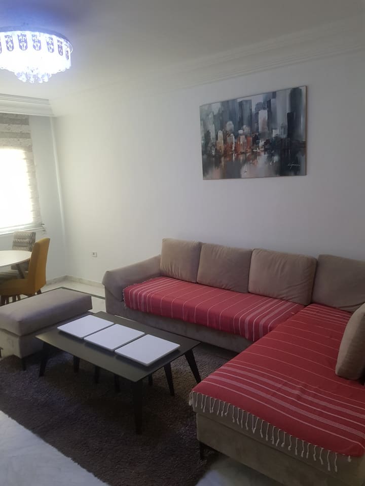 Appart Haut Stand S3 Meublé Climatisé A La Soukra - Tunes