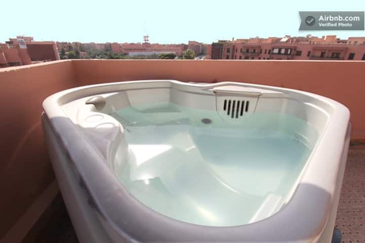 Luxe-vue Plazza-gueliz Avec Jacuzzi - Marrakesh