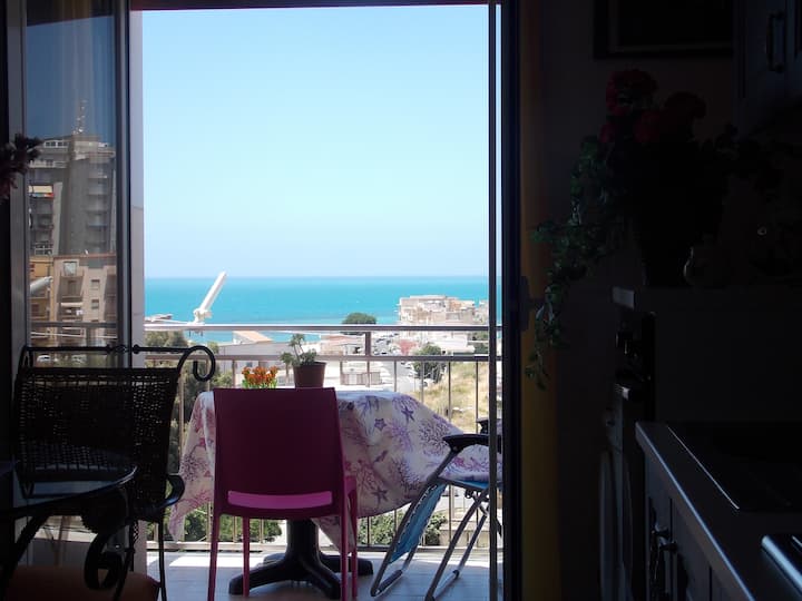 House With Panoramic Sea View Parking - Sciacca
