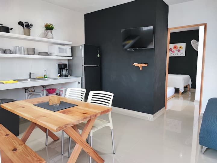 Ubicación Perfecta Negro Depto 34m2 Frente Walmart - Jiutepec