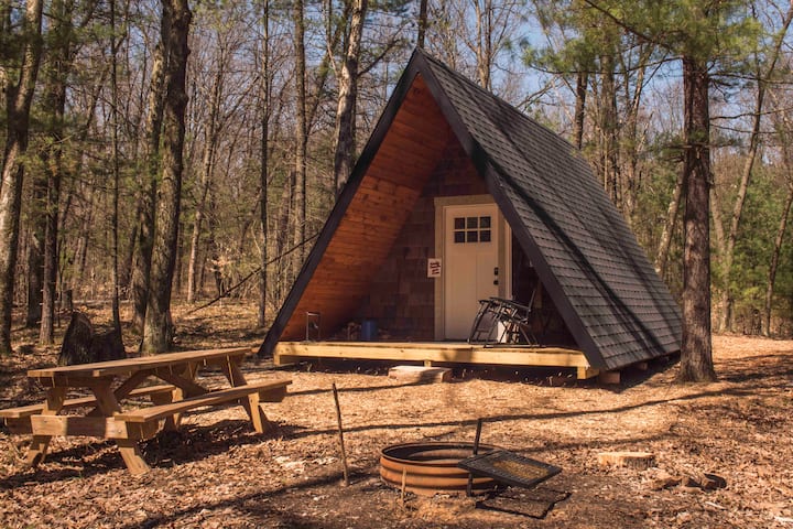 Cozy A-frame Cabin With Deep Forest Views - Michigan