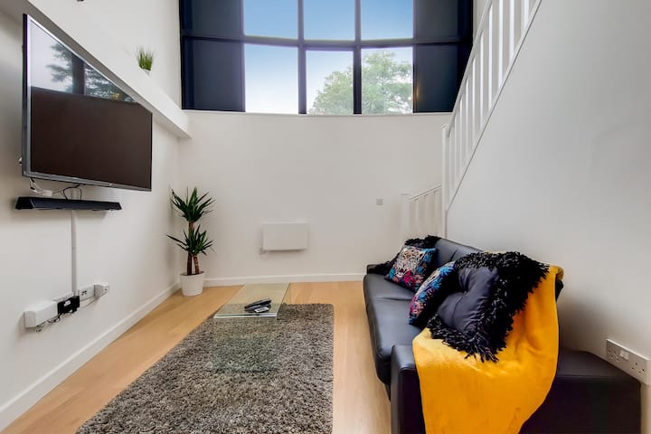 Fresh Split Level Mezzanine Apartment W/parking - Central London