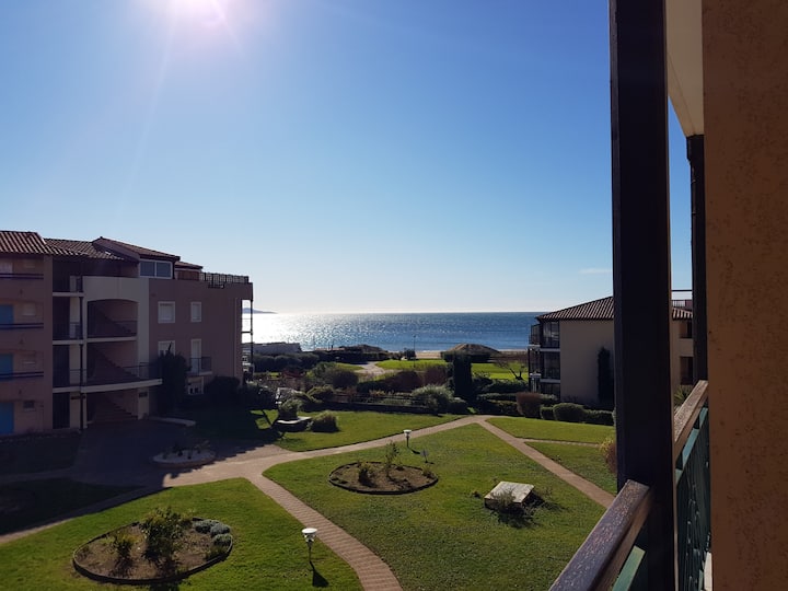 "Les Marquises" T2 Cabine Vue Mer La Plage à 100m - La Londe-les-Maures