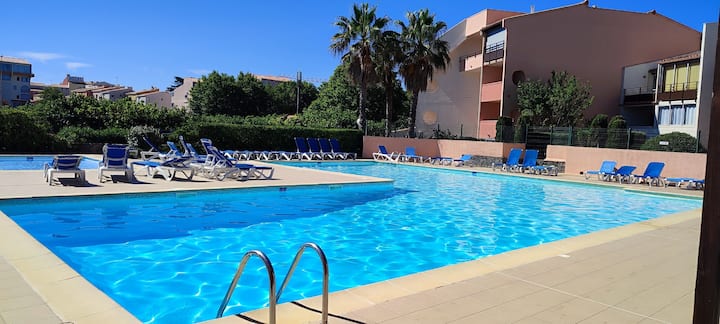 Apt Clim/piscine/parking 200m Mer Proche Port - Le Grau d'Agde