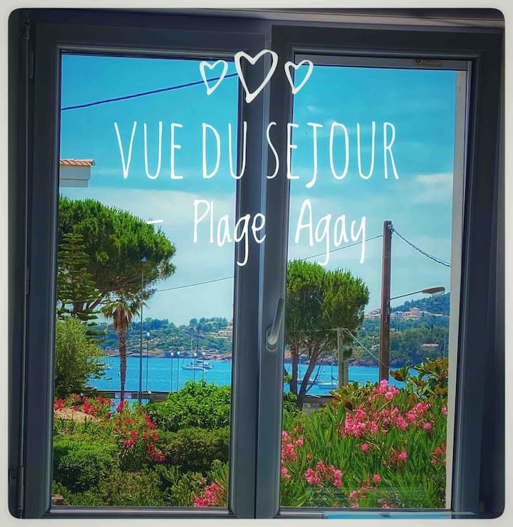 120 M Plage - Vue Mer - 2ch -Agay - Estérel ( R1d) - Agay